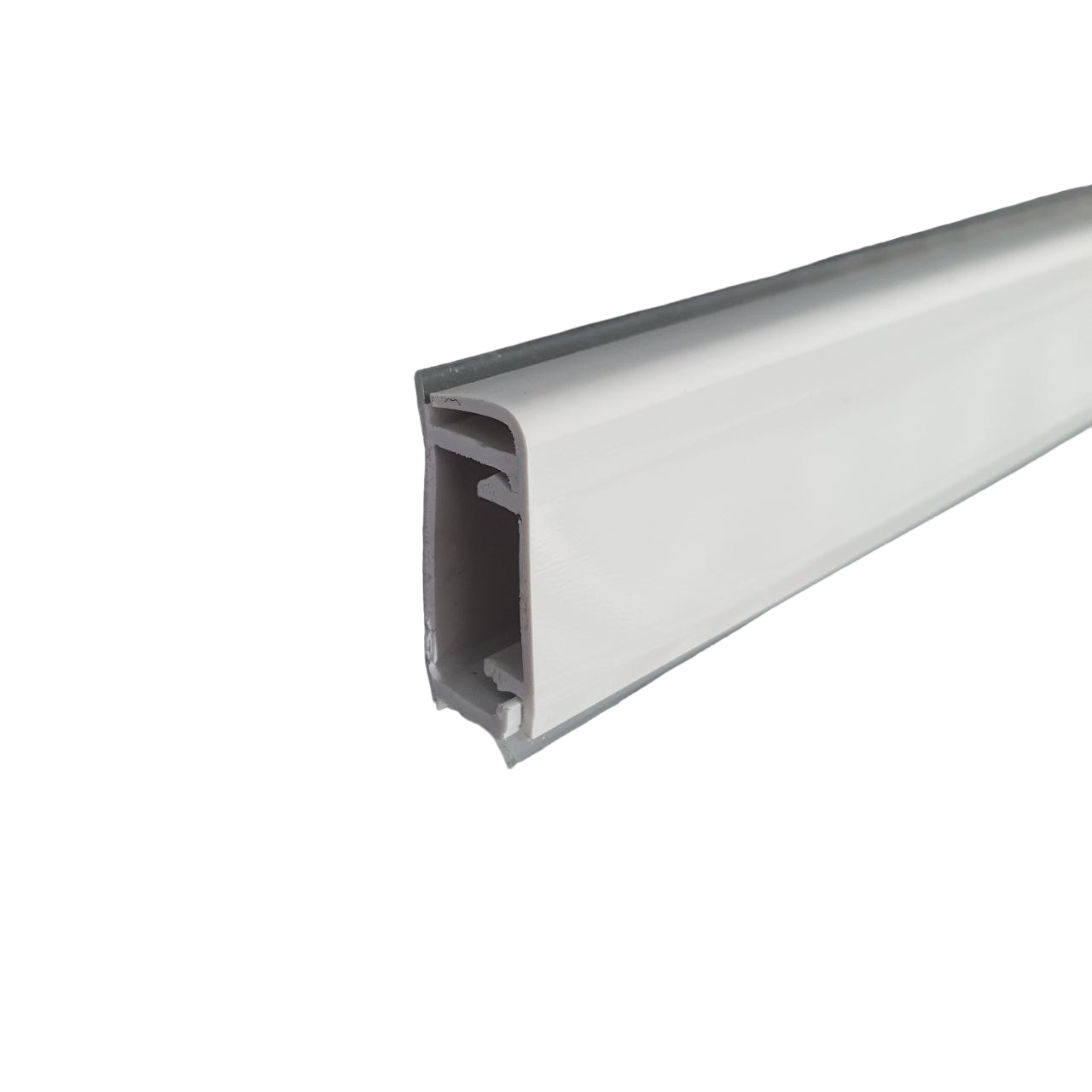 Inaltator rectangular Alb PVC 10.55x24mm, lungime 2m+1.66m. - Feroni Mob